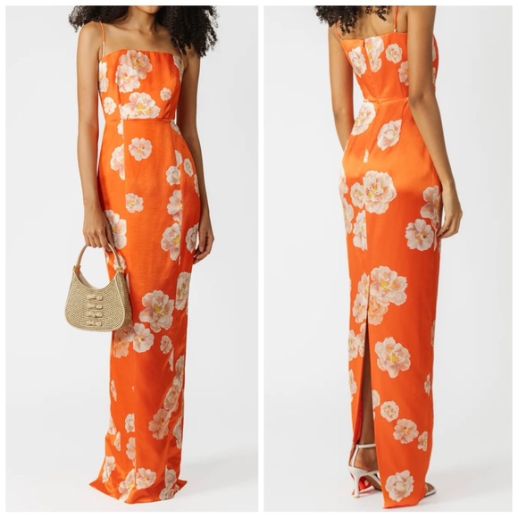 sau lee | Dresses | Sau Lee Sofia Dress In Orange | Poshmark